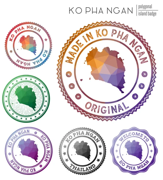 Ko pha ngan map Vector Art Stock Images | Depositphotos