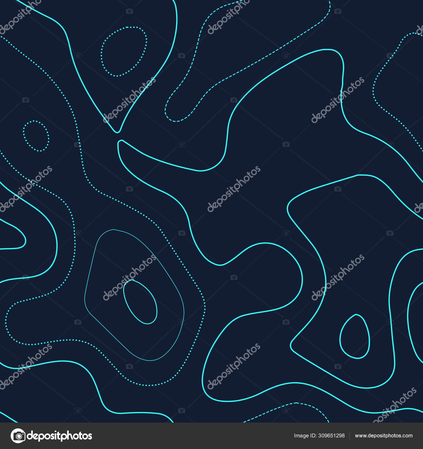 Amazing topography Admirable topography map Futuristic seamless design ...