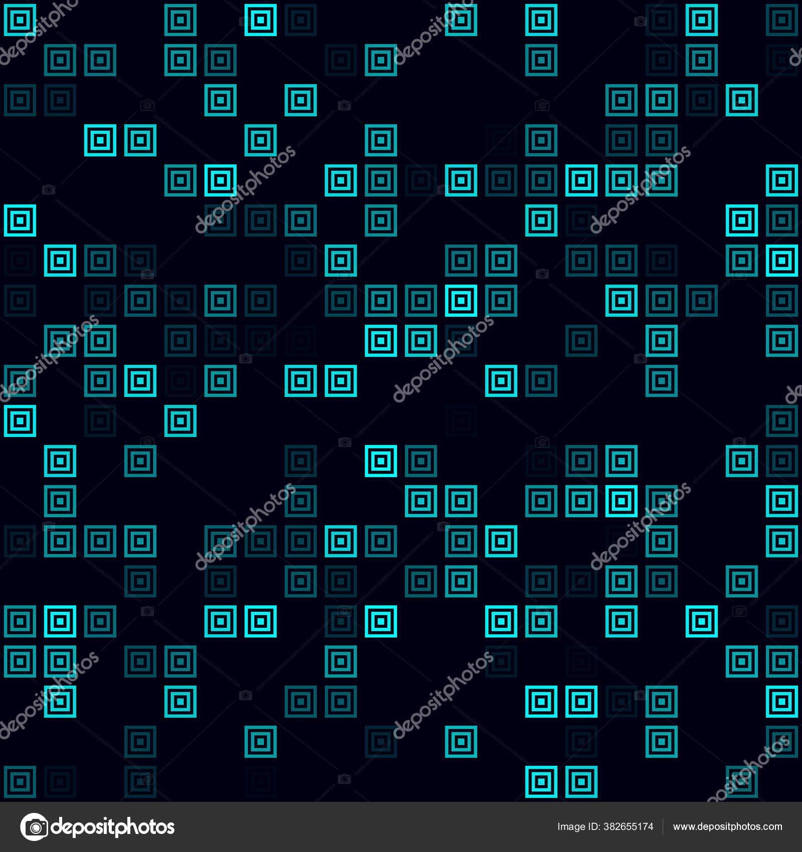 Futuristic tech background Sparse pattern of multiple squares Cyan ...