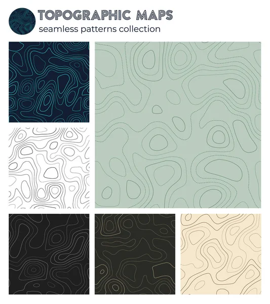 Topographic maps Astonishing isoline patterns seamless design Awesome ...