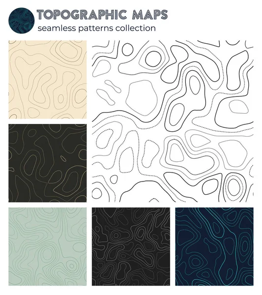 Topographic maps Astonishing isoline patterns seamless design Awesome ...