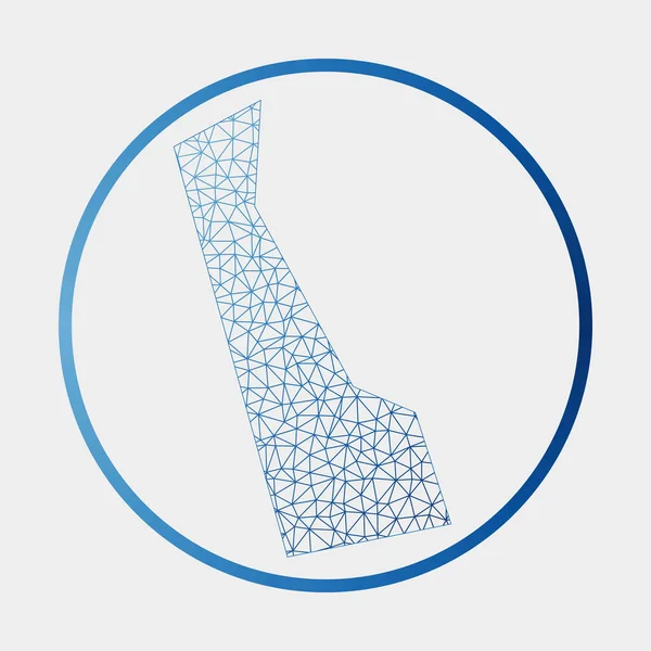 Network map of Delaware Us state digital connections map Technology ...