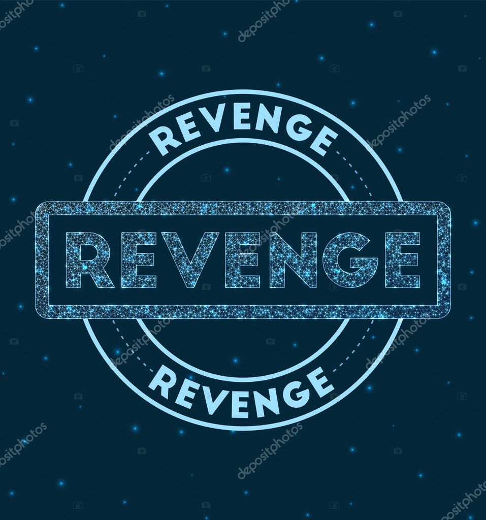 Venganza Placa redonda brillante Estilo de red sello de venganza ...