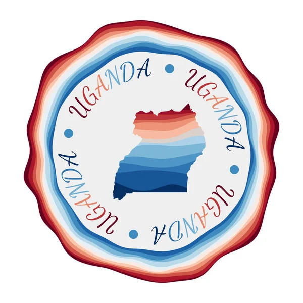 Uganda stamp Travel red rubber stamp with the map of country vector ...