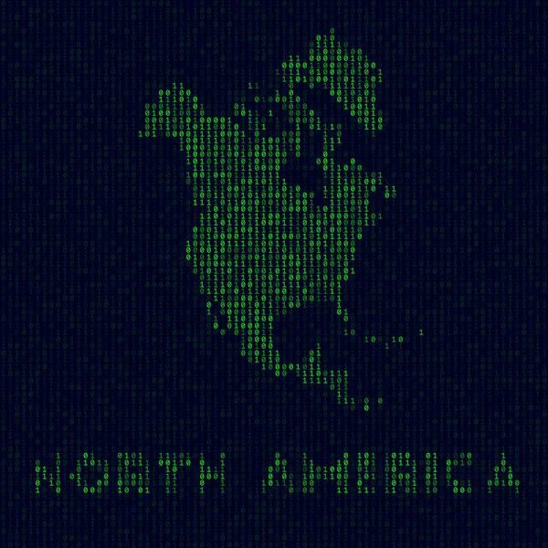 Digital Kauai logo Island symbol in hacker style Binary code map of ...