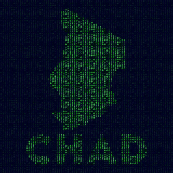 Digital Kauai logo Island symbol in hacker style Binary code map of ...