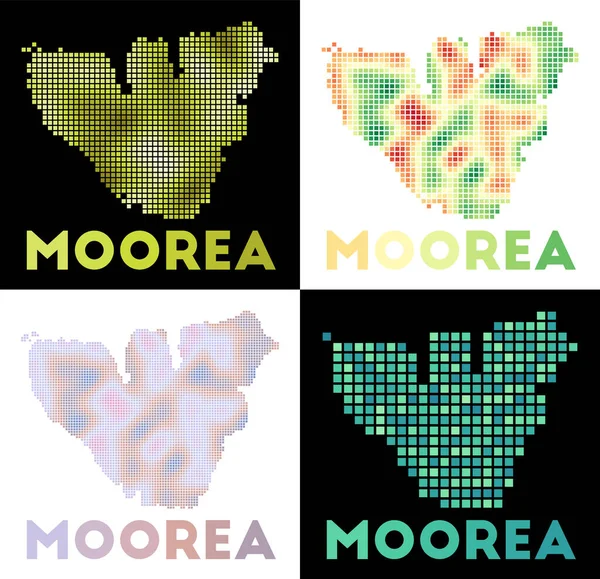 Moorea map Vector Art Stock Images | Depositphotos