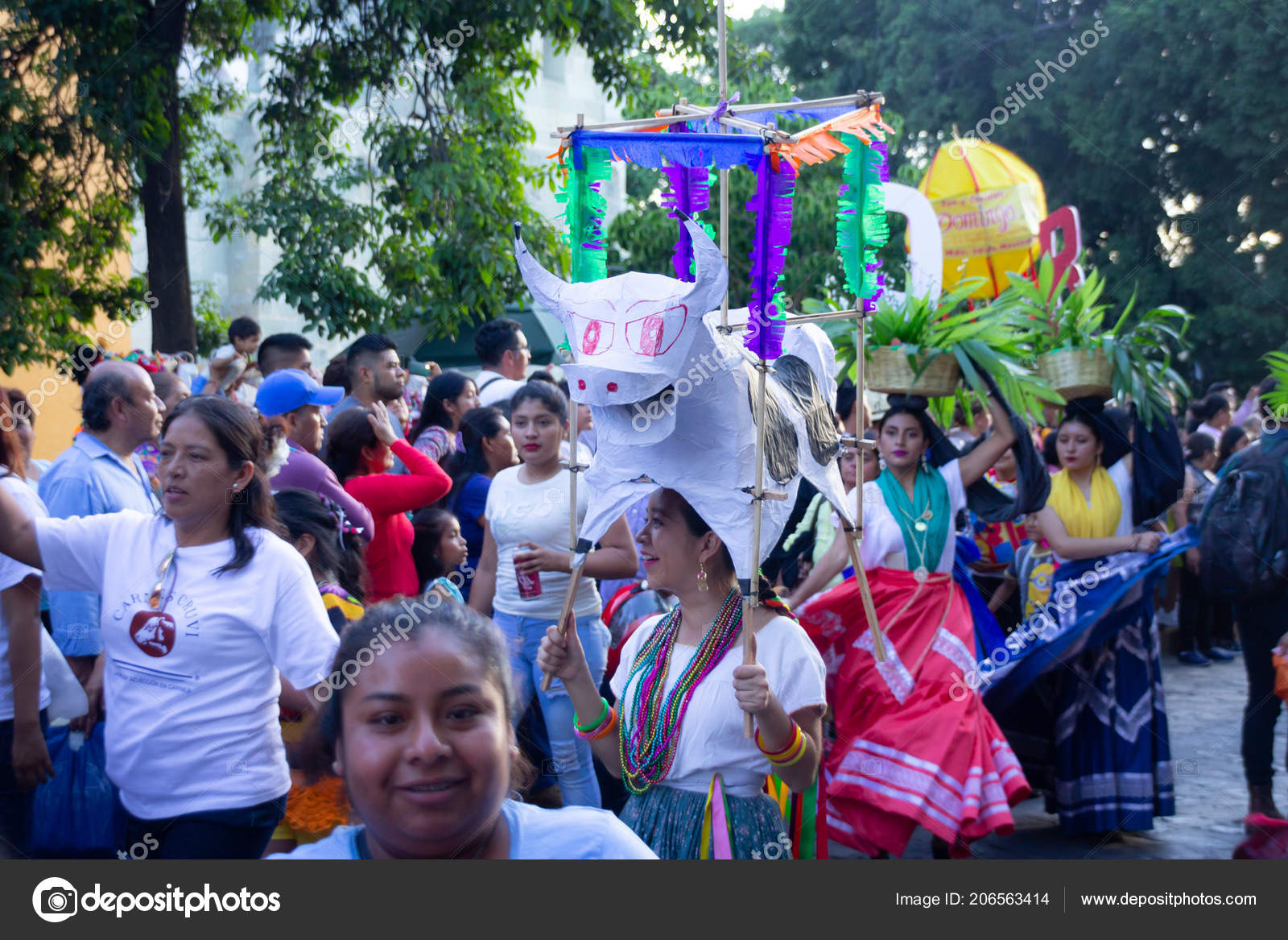 Oaxaca Oaxaca Mexico 2018 Detail Celebration Traditional Guelaguetza ...