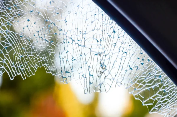 Close View Broken Passenger Window Car Smashed Thief Accident Damaged ⬇ ...