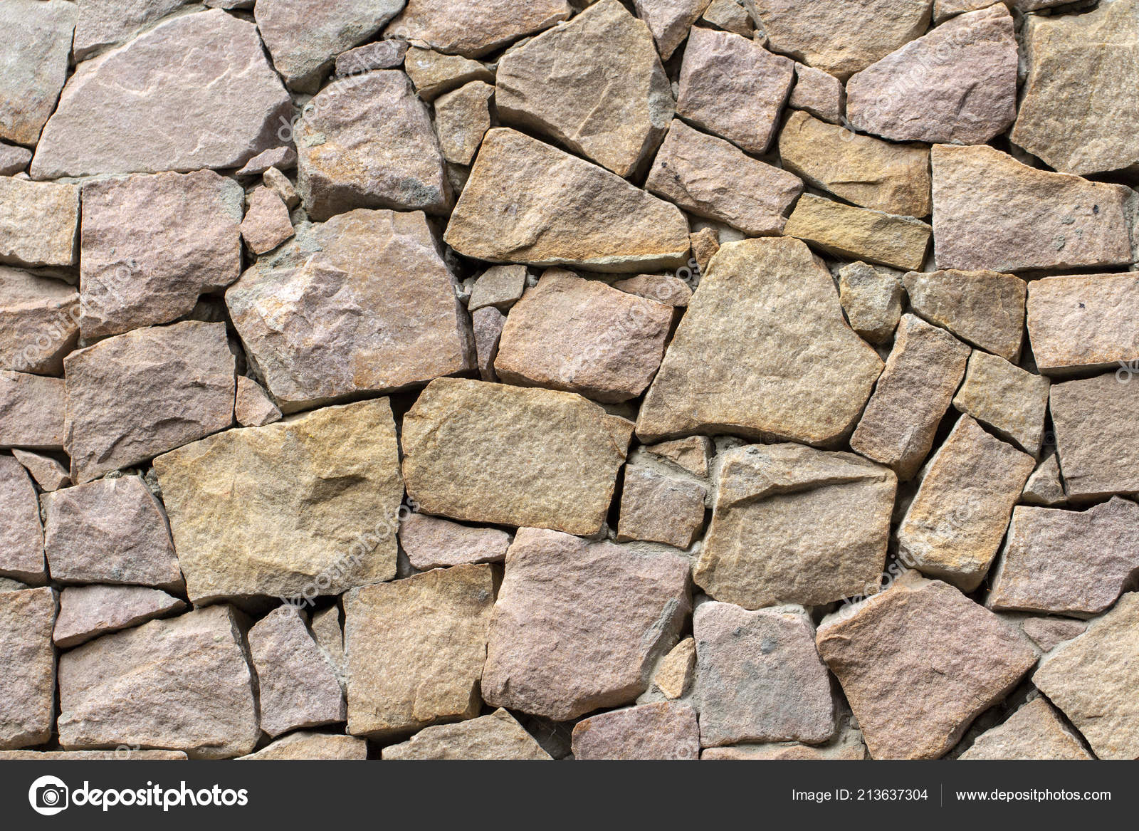 Seamless Stone Masonry Using Rectangular Stones Red Gray Shades Texture ...