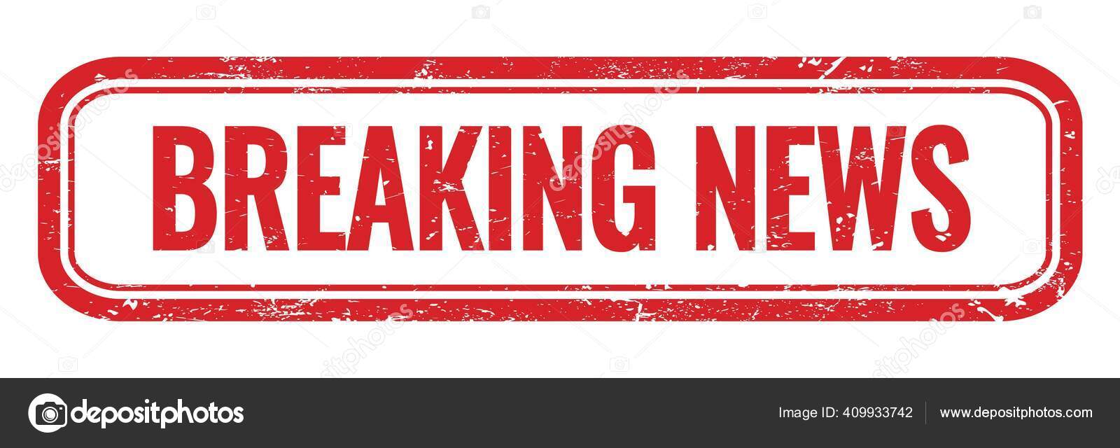 Breaking News Red Grungy Rectangle Stamp Sign — Stock Photo © outchill ...