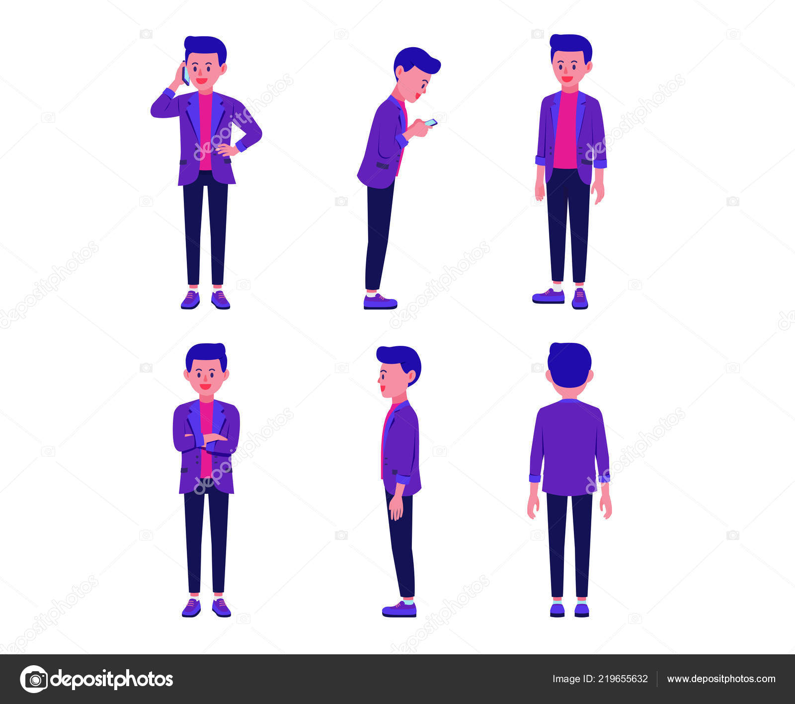 Businessman Cartoon Character Collection Infographic Animation Other ...