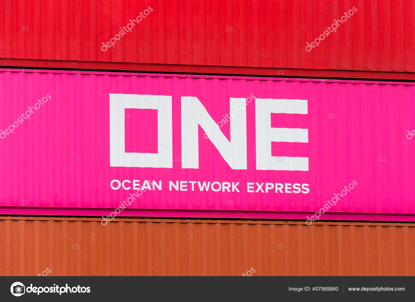 Ocean Network Express One Container Locates Terminal Depot Russia Saint ...