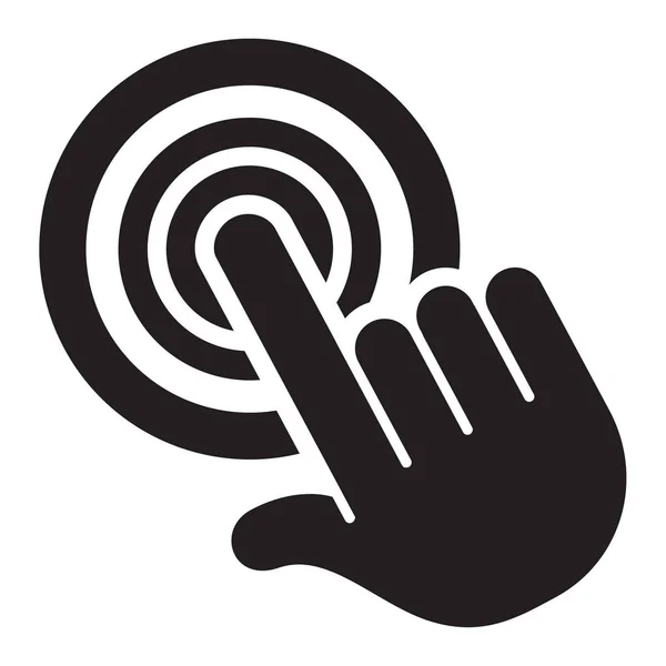 ᐈ Hand pushing stock icon, Royalty Free hand pushing button vectors ...