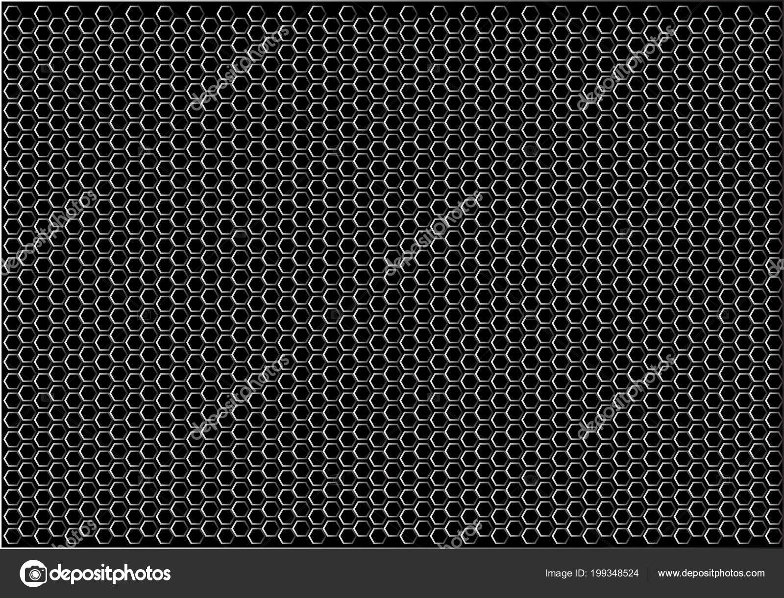 Abstract Black Hexagon Mesh Pattern Background Texture Vector ...