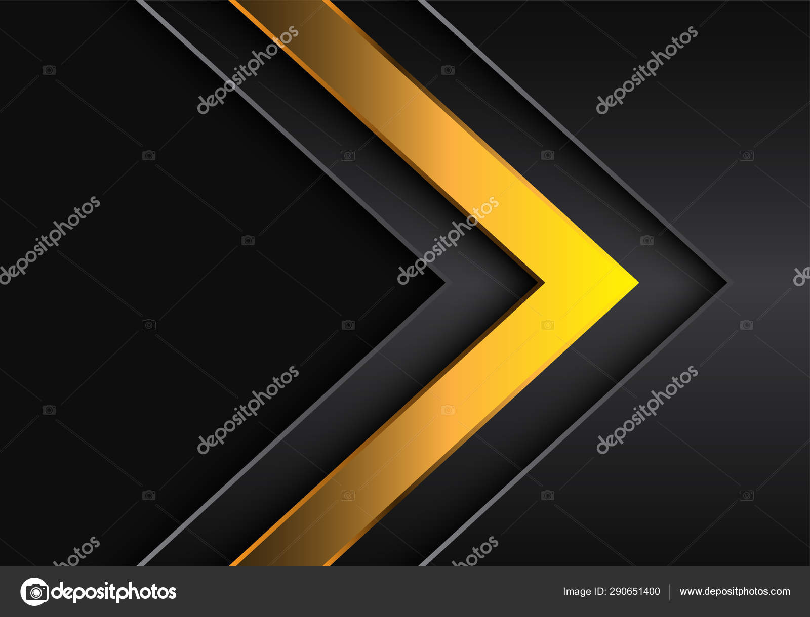 Abstract Red Dark Yellow Arrow Direction Grey Blank Space Design Stock ...