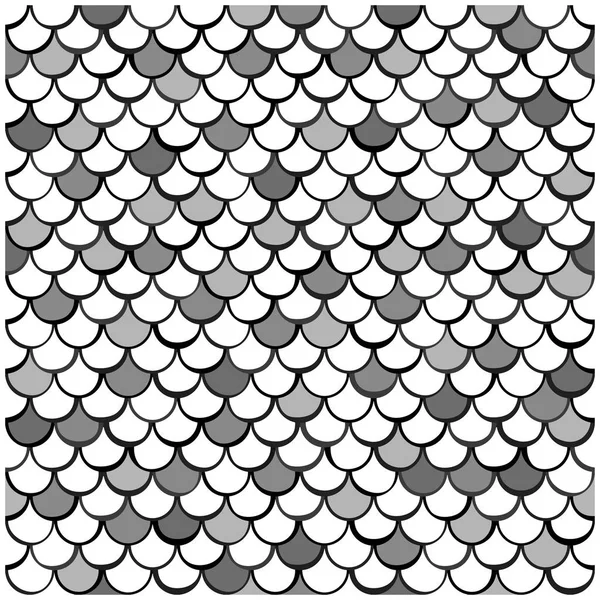 Vector modern seamless geometry pattern scales, black and white ...