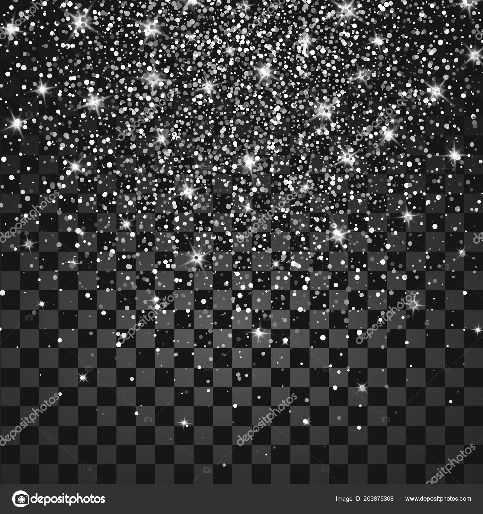 Sparkling Texture Vector Festive Illustration Falling Shiny Particles ...