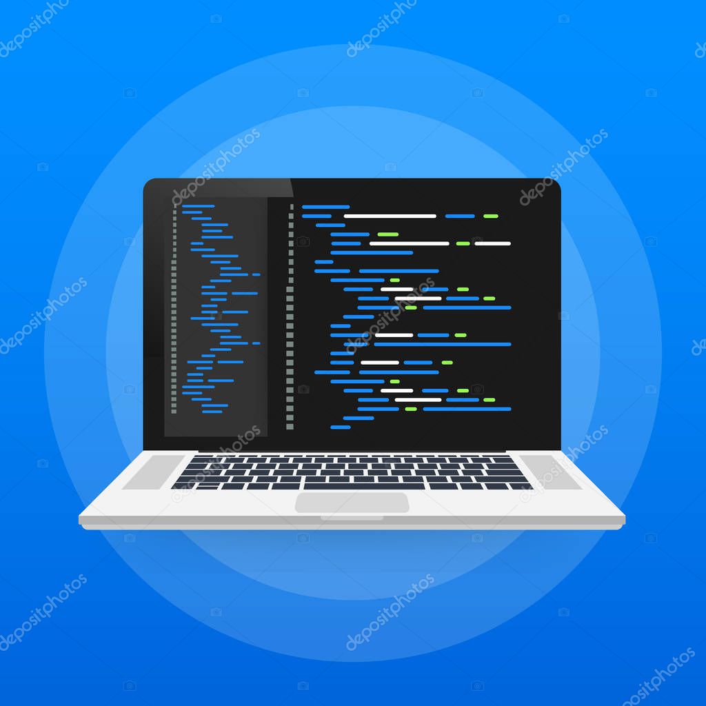 Texto digital de java code. Software informático que codifica el ...