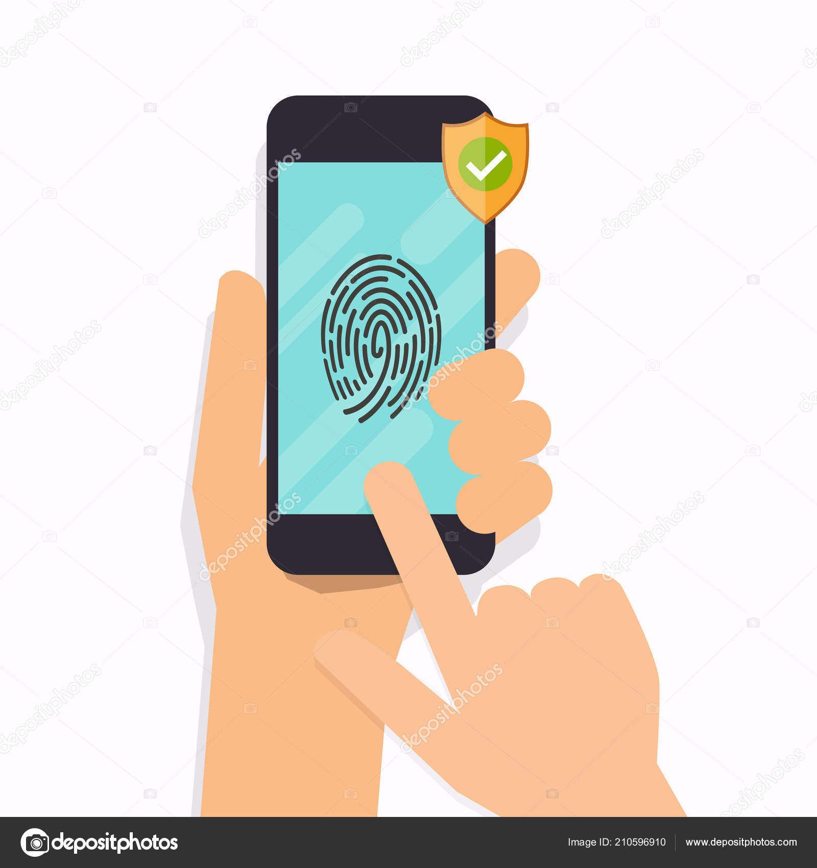 Touch Vector Ilustración Vector de stock por ©Gapchuk_Olesia 210596910