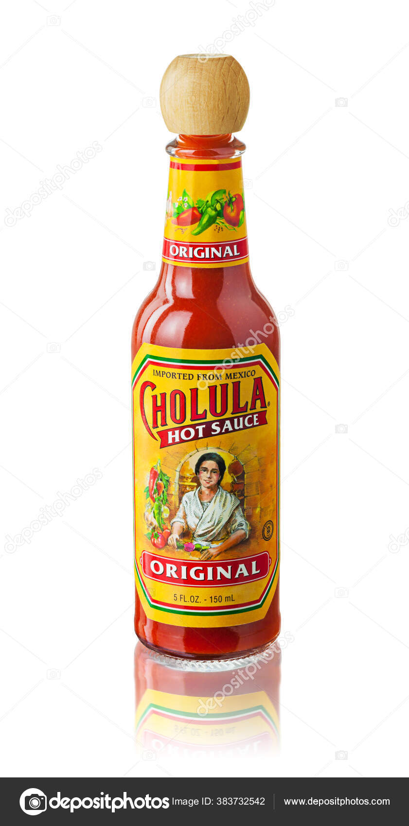Cholula Mexican Hot Sauce Original Flavor Ounce Glass Bottle Label ...