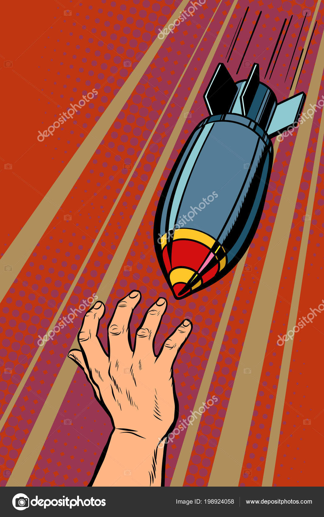 War bombs falling on people Stock Illustration by ©studiostoks #198924058