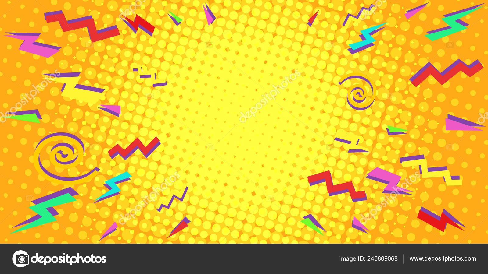 Yellow eighties retro background Stock Vector Image by ©studiostoks ...