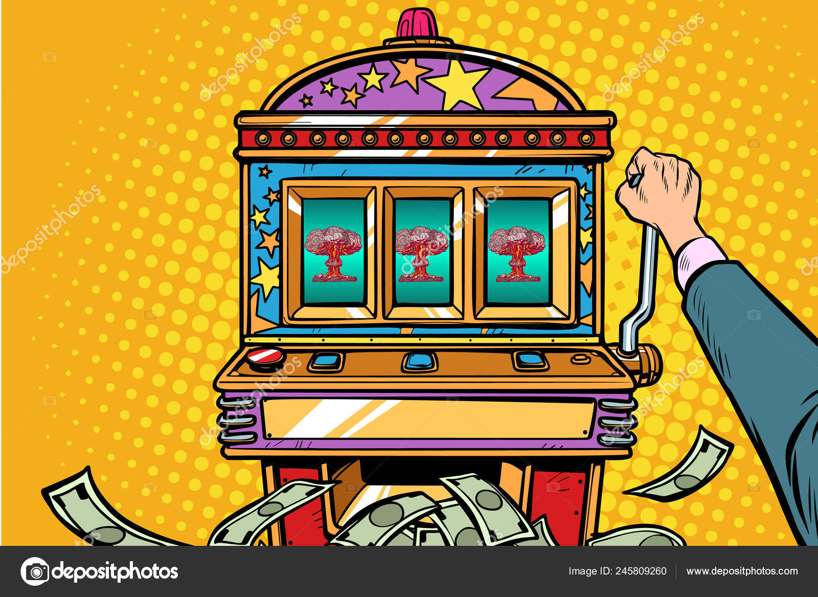 Slot Machine Cartoon Clip Art