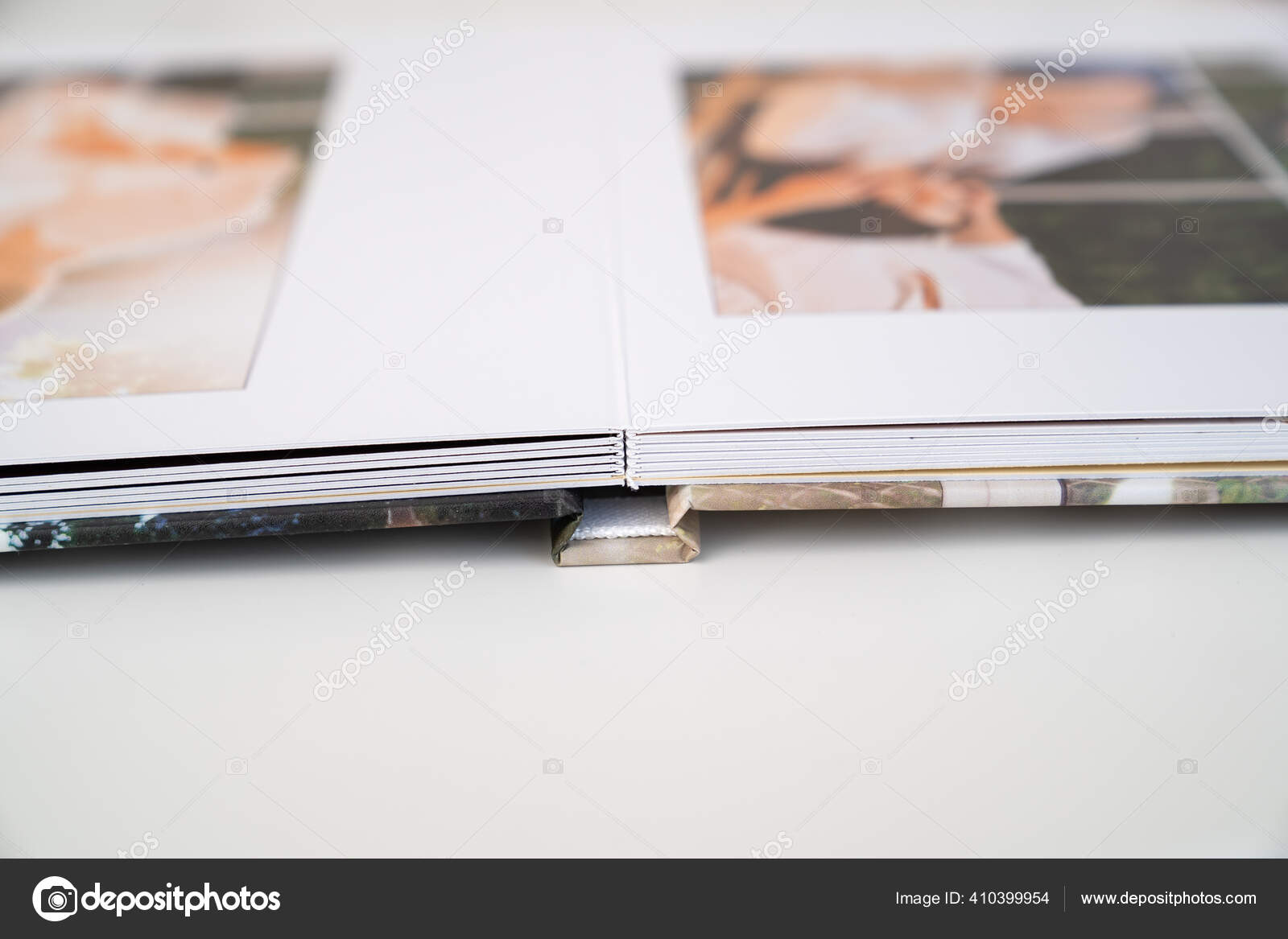 Photo book binding. storing photo in photobook. — Stock Photo ...