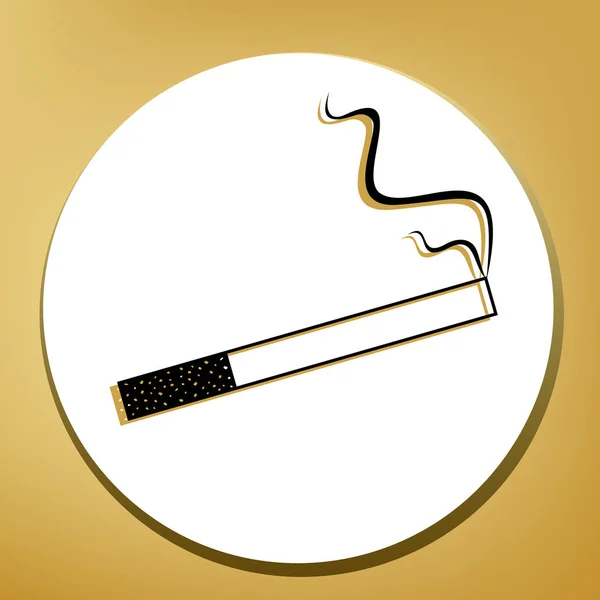 Icono de humo ideal para cualquier uso. Vector. Icono negro con sombra ...