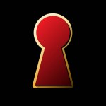 Illustration of the cartoon keyhole in a wooden door Stock Vector Image ...