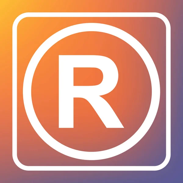 Registered Trademark sign. CMYK icons on transparent background. Stock ...