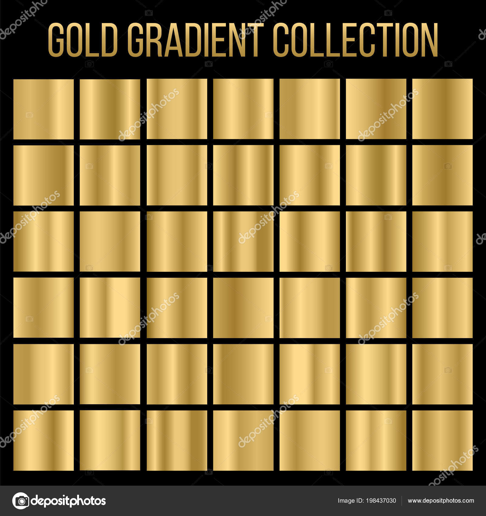 Creative vector illustration of gradient collection. Art design ...