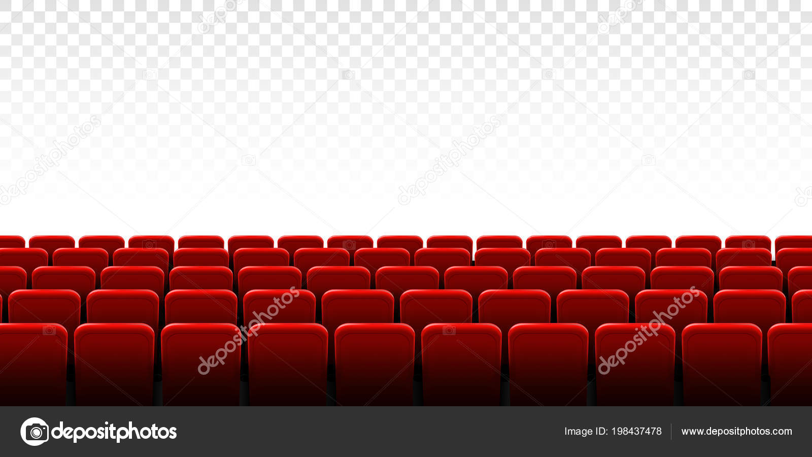 Creative vector illustration of movie cinema screen frame and theater ...