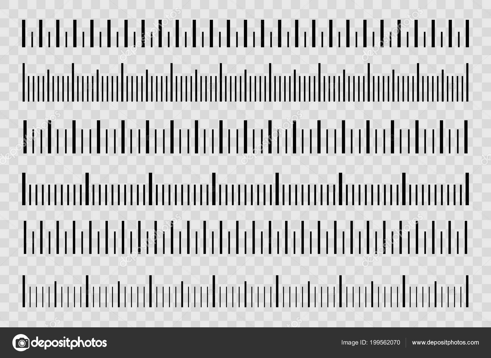 Creative Vector Illustration Size Indicators Set Isolated Background ...
