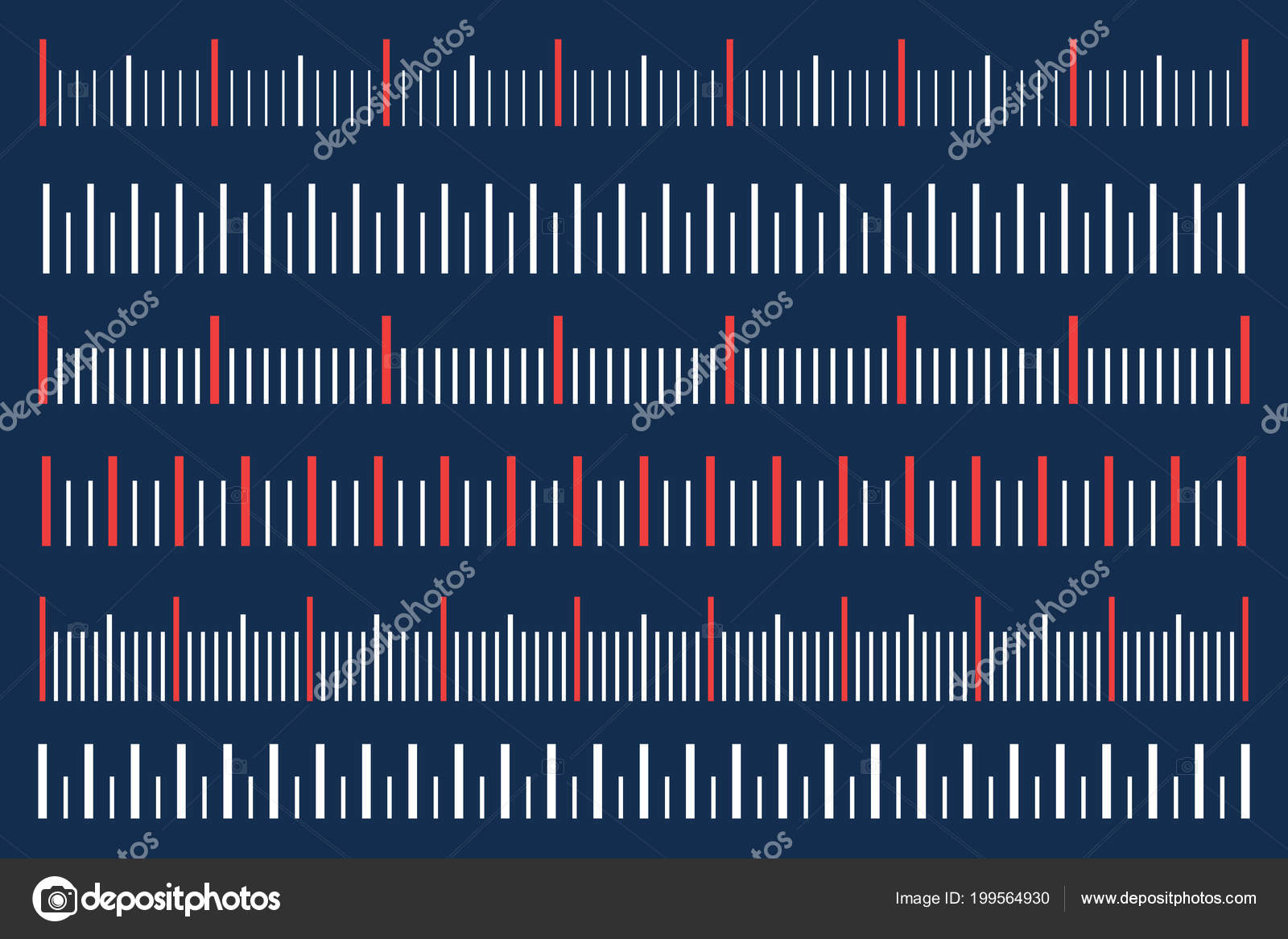 Creative Vector Illustration Size Indicators Set Isolated Background ...