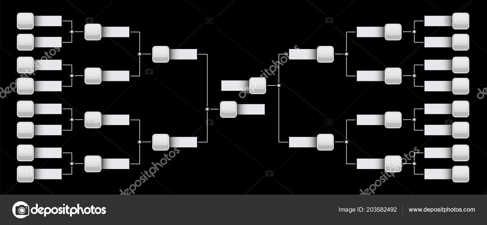 Creative vector illustration of playoffs schedule with two conference ...