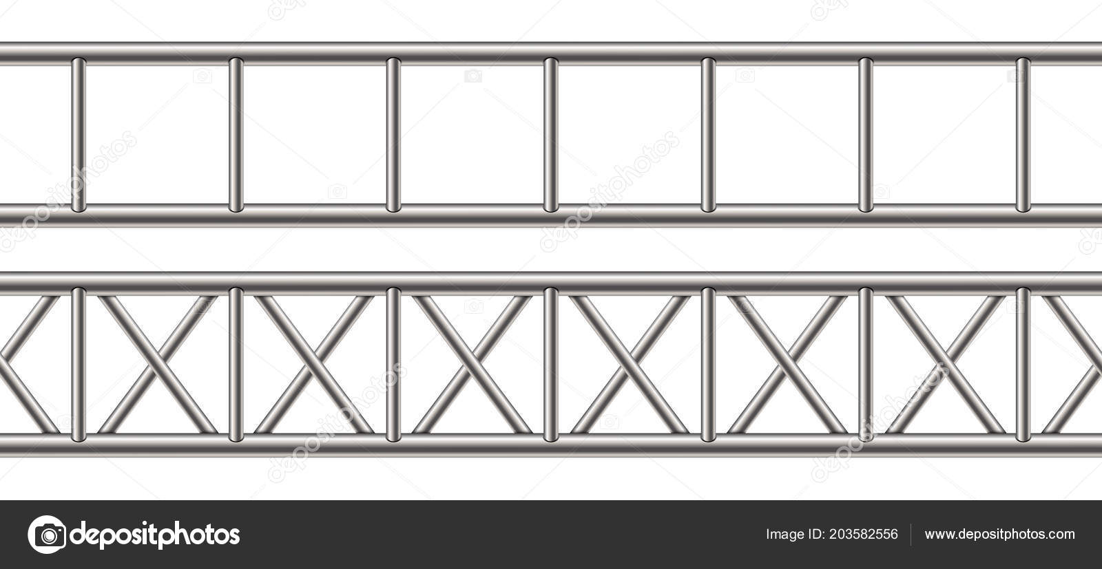 Steel Truss Girder Seamless Structure Metal Vector Image, 55% OFF