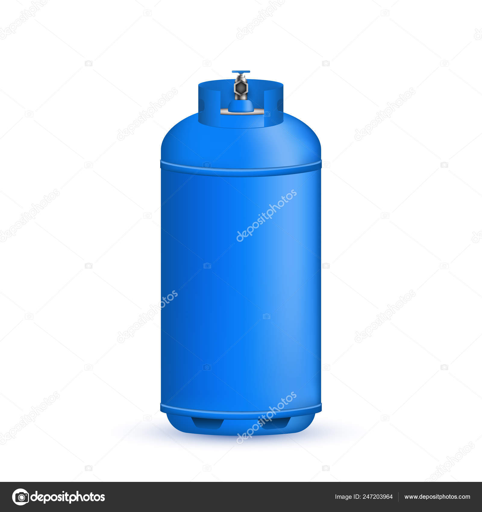 Creative vector illustration of gas cylinder, tank, balloon, container ...