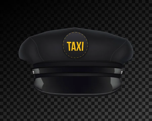 Creative vector illustration of taxi driver cap with visor isolated on ...