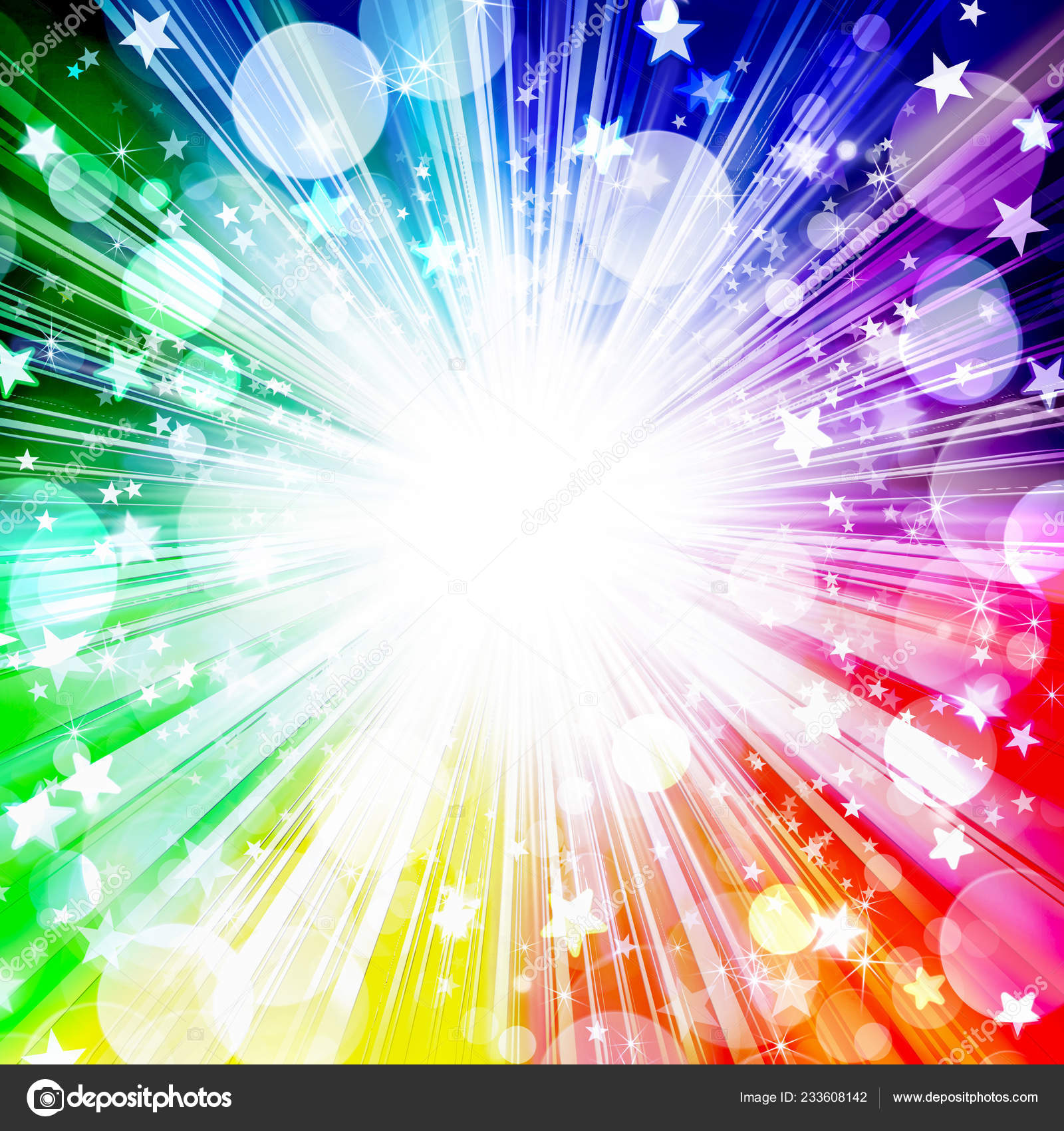 Rainbow Abstract Art