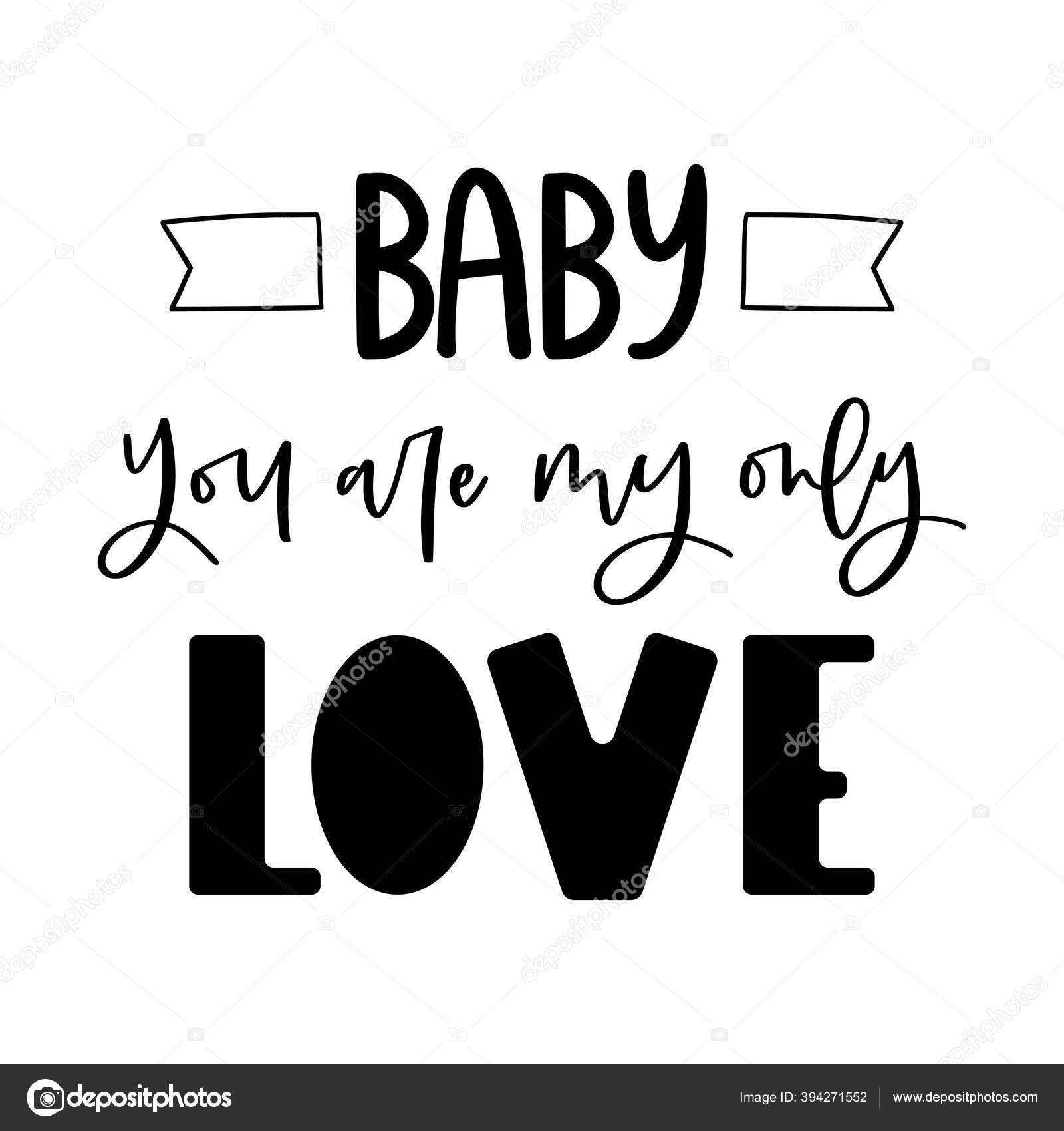 Cute hand drawn lettering modern calligraphy composition. Stock Vector ...