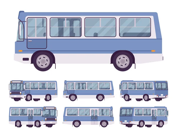 Vector urban passenger mini-bus — Stock Vector © mechanik #1812360
