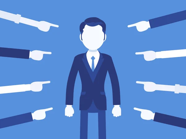 Guilty man flat Vector Art Stock Images | Depositphotos