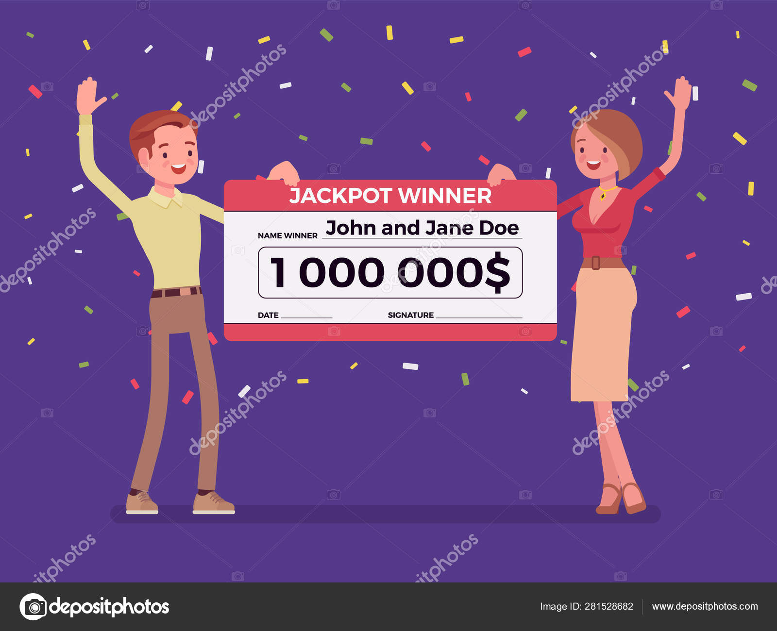 Lottery Winner Cartoon