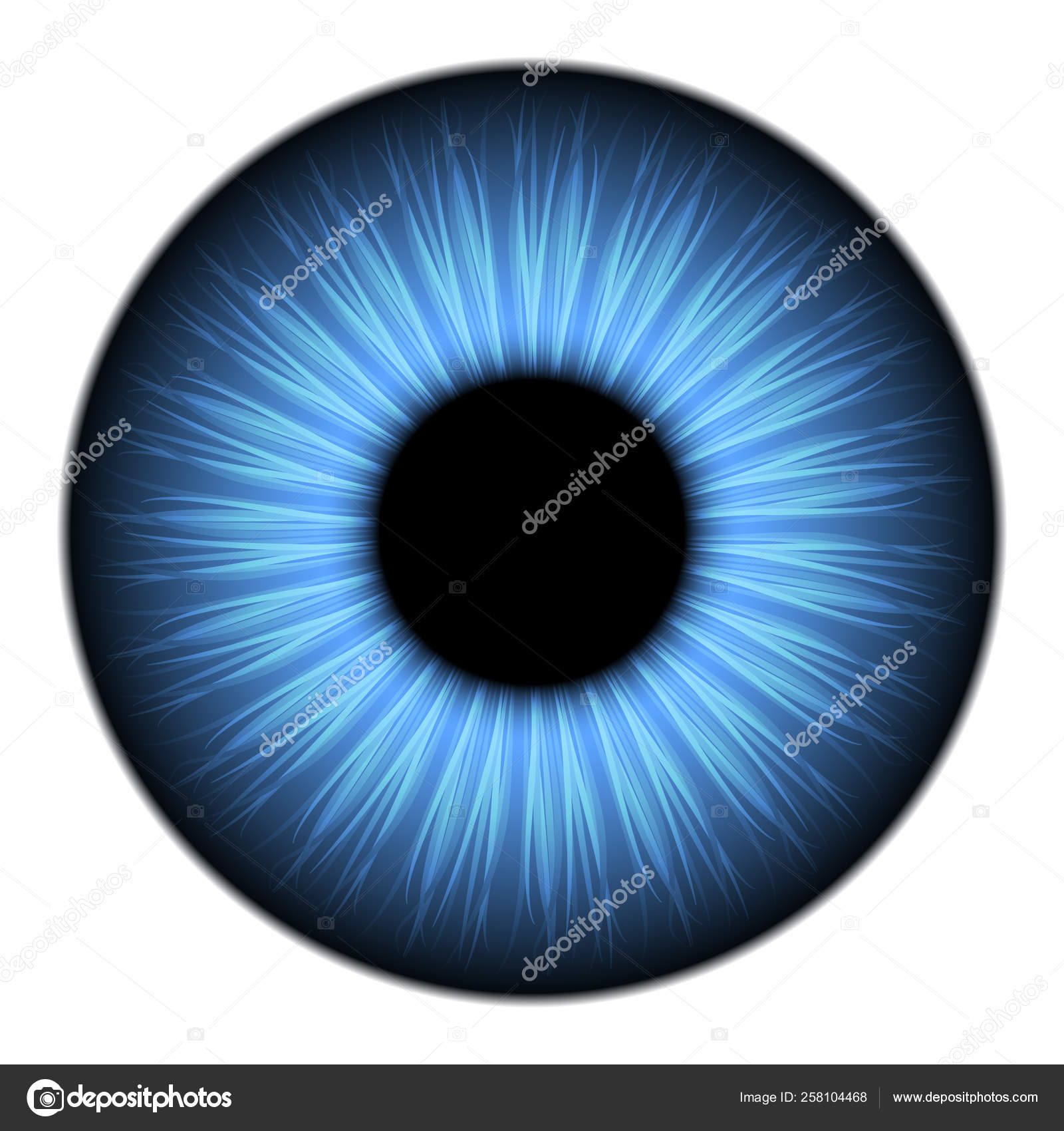 Blue Eye Texture Modeling — Stock Vector © Finalpanda #258104468