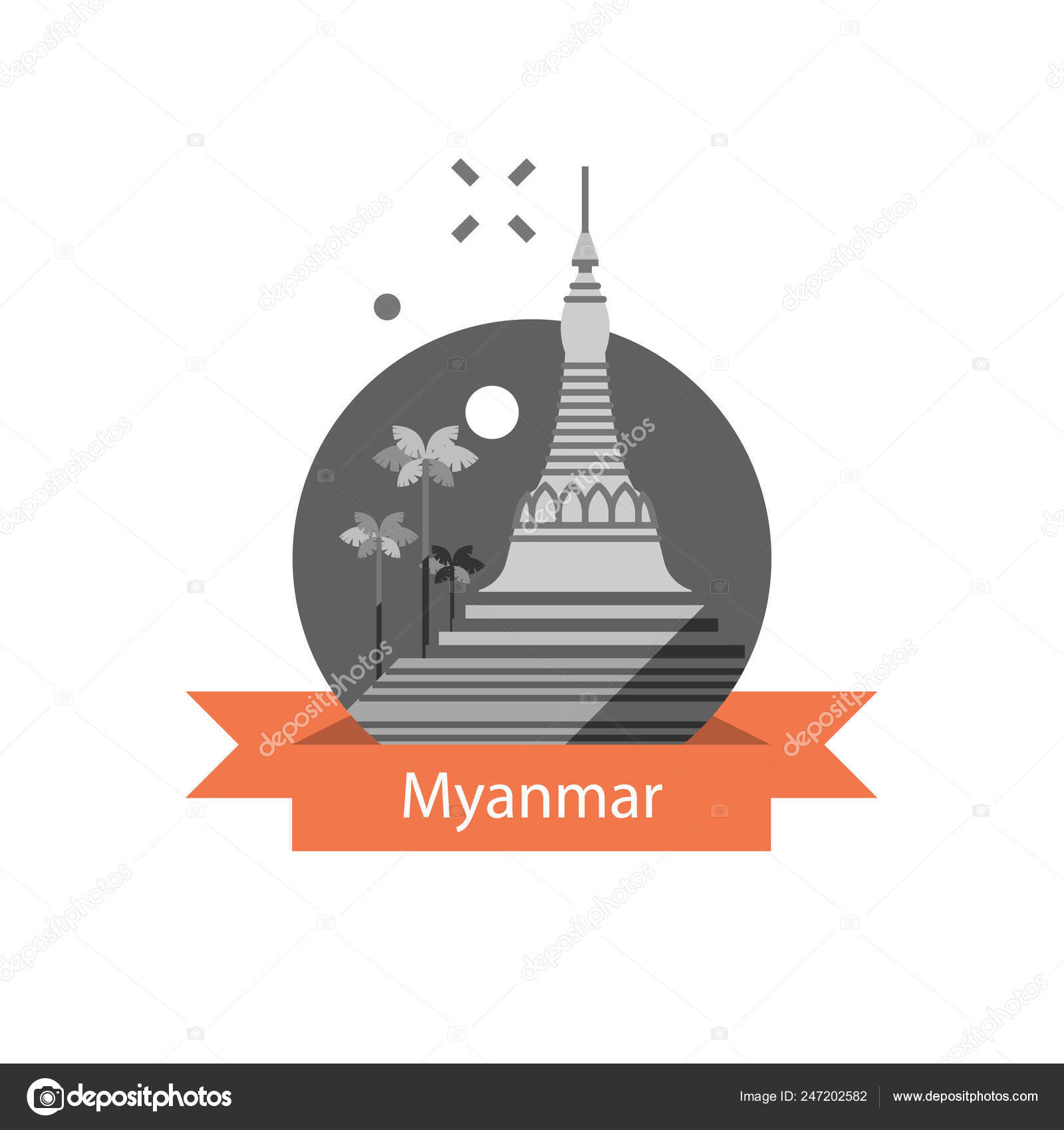 Yangon symbol, Shwedagon pagoda, Myanmar travel destination, culture ...