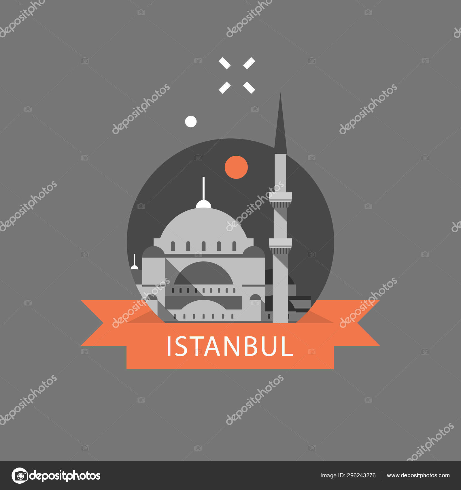 Istanbul symbol, Sultan Ahmed Mosque or Blue Mosque, famous landmark ...
