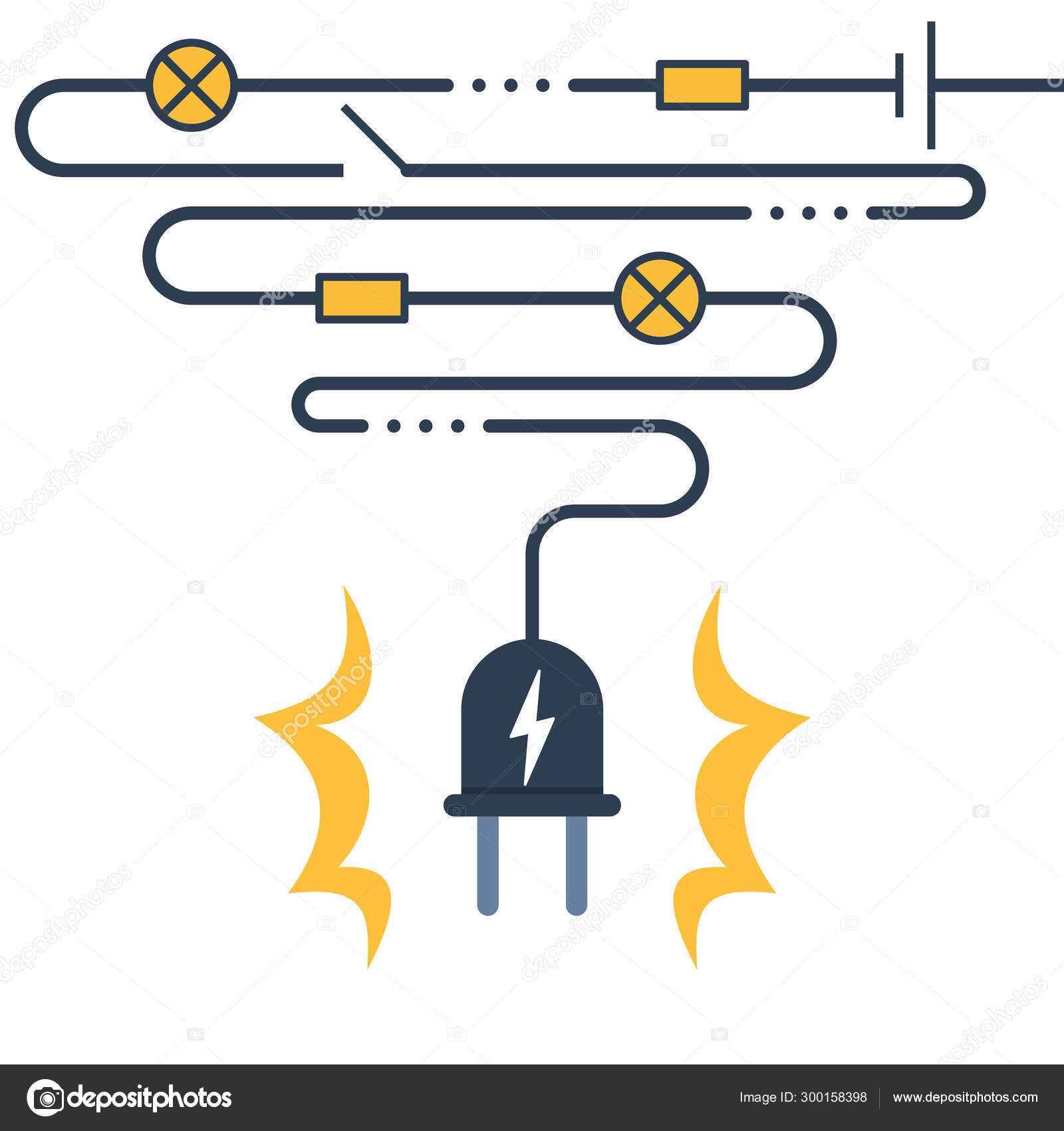 Electricity circuit, repair and maintenance, plug with electrical ...