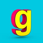 Superhero Letter Lowercase Render Stylized Retro Blue Yellow Font ...